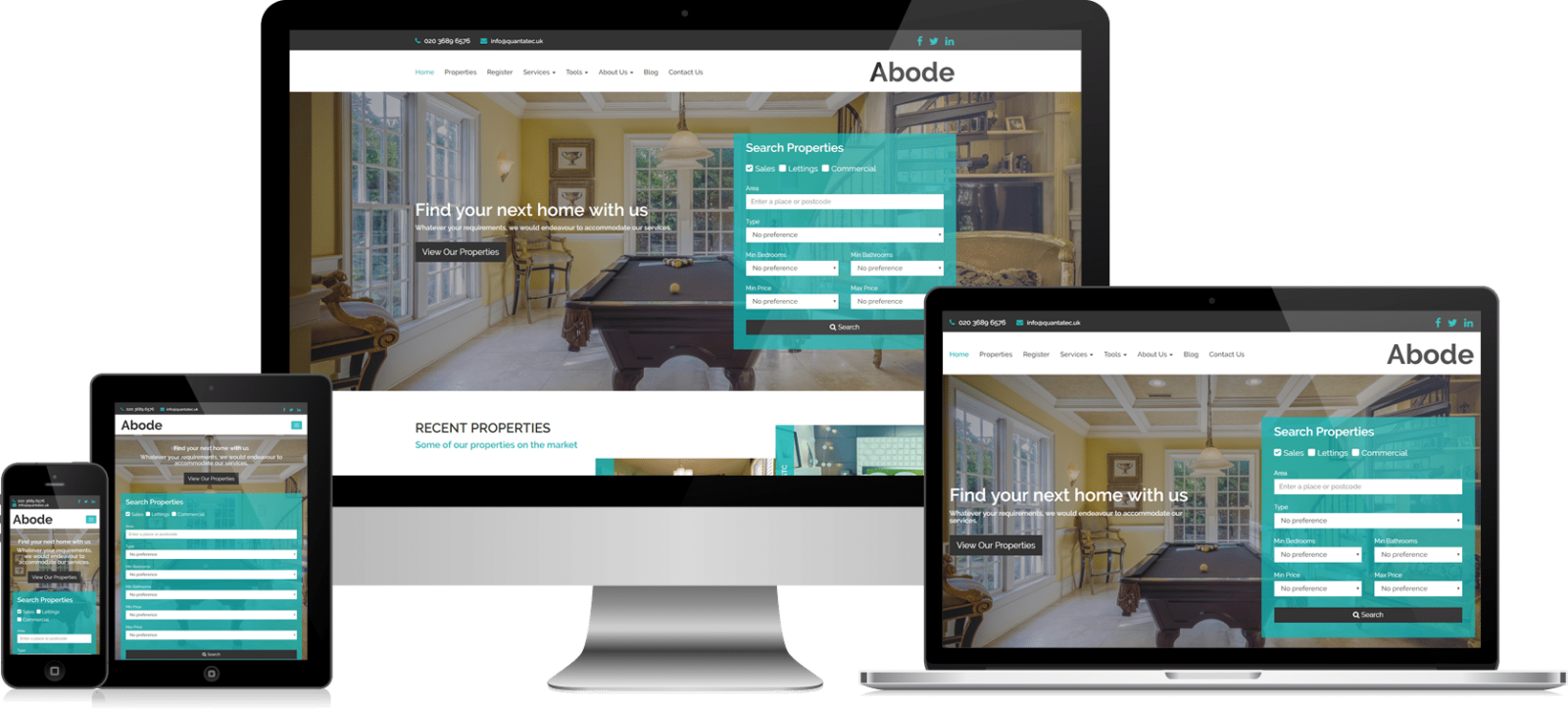 Estate Agent Website Templates, Property Website Design & Software