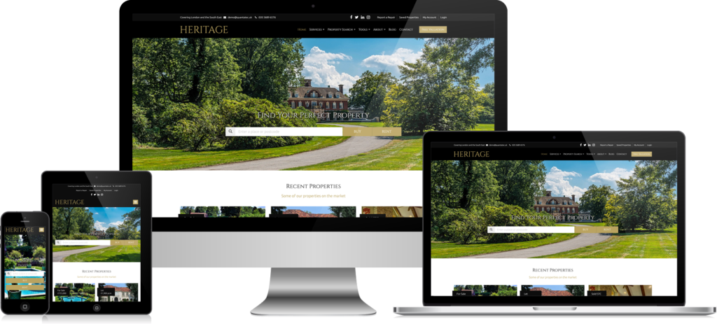 Estate Agent Website Templates, Property Website Design & Software
